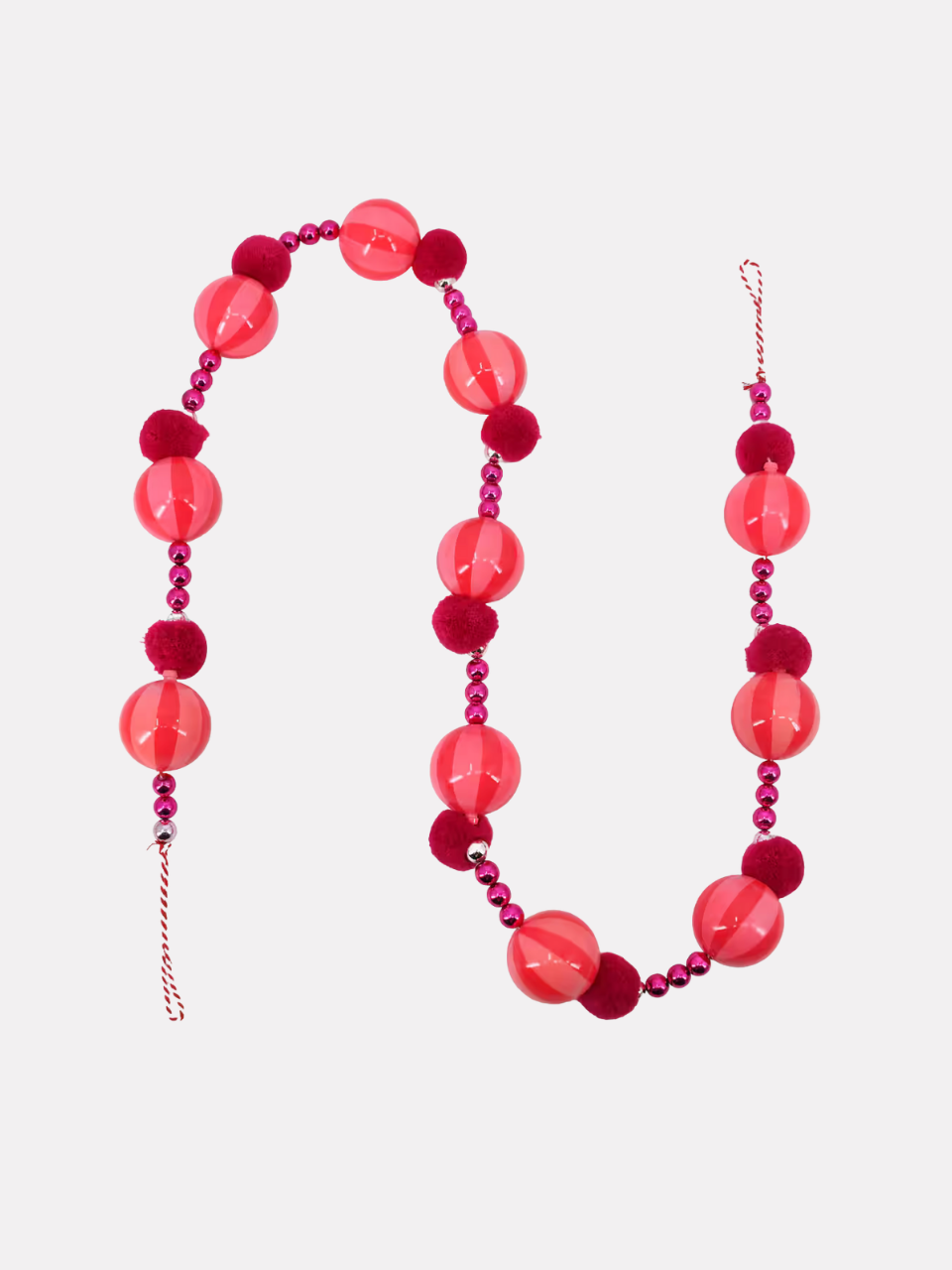 Pink Candy Pom Pom Garland – Tblscape